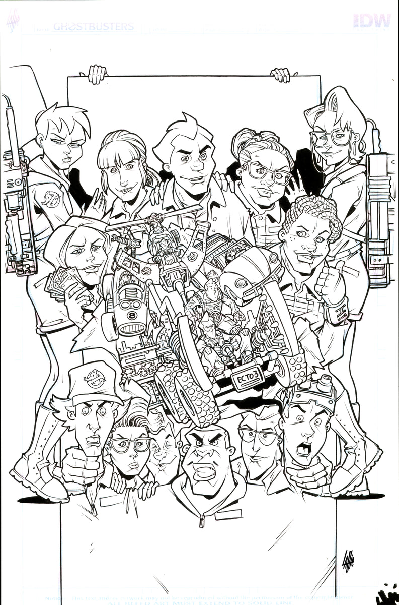 GHOSTBUSTERS 101 #03 COVER ART – Tim Lattie - Lattie Ink