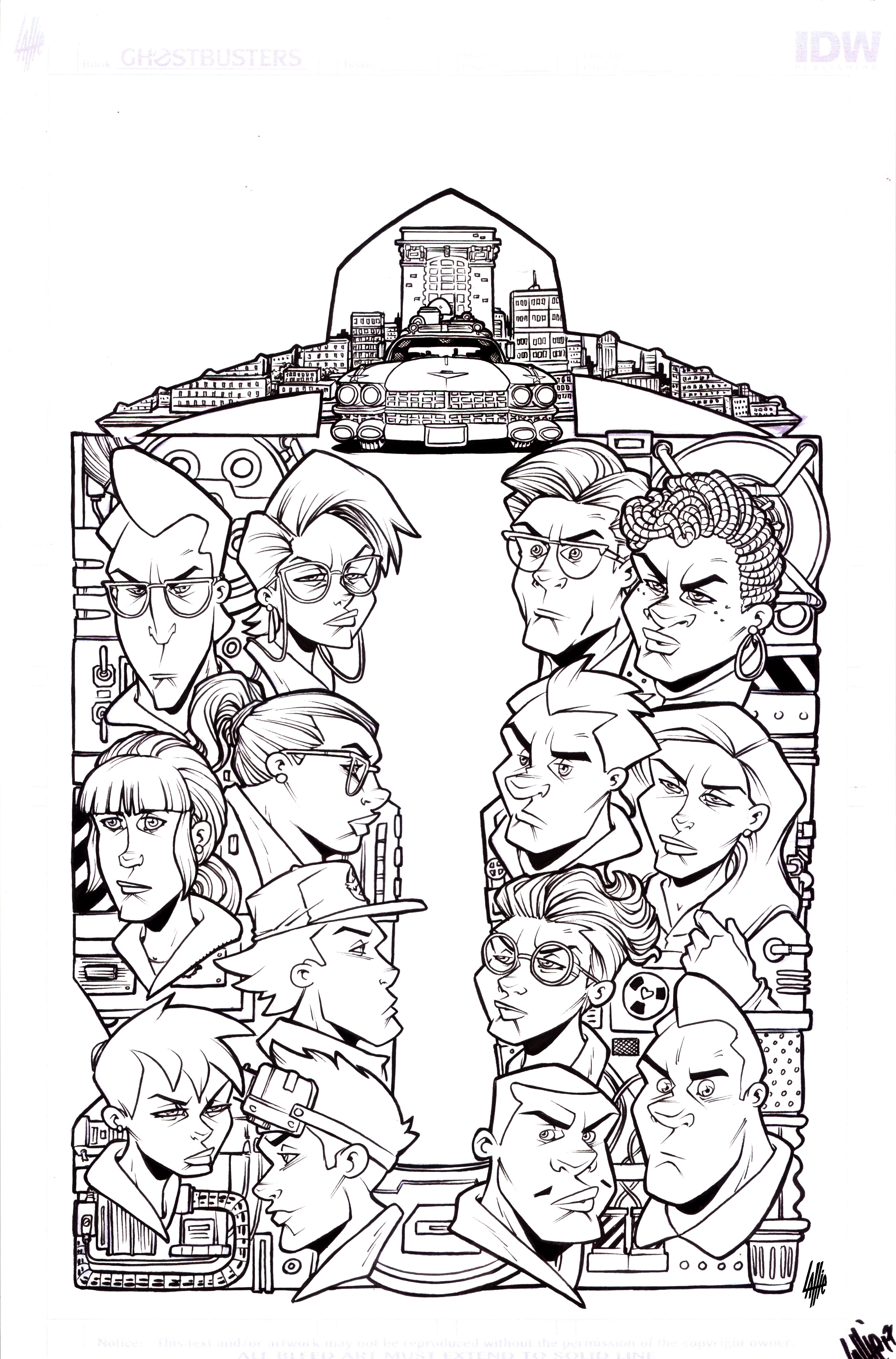 GHOSTBUSTERS 101 #06 COVER ART – Tim Lattie - Lattie Ink
